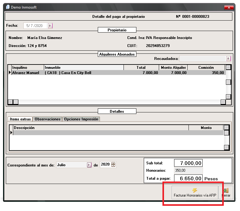 ¿ Cómo facturar honorarios electrónicamente vía AFIP ? – Inmosoft